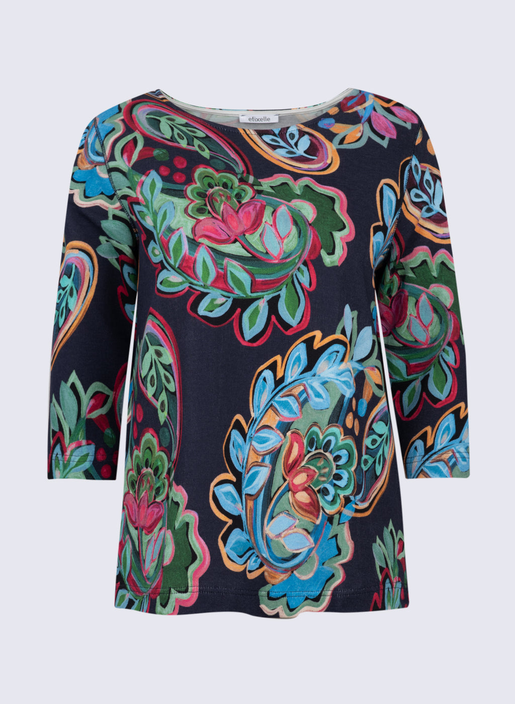 U-Boot Shirt mit Paisley-Print – efixelle&ZAIDA